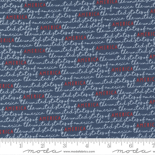 Stateside 55613 23 Navy Script Moda Sweetwater | Pastry Shop Quilts