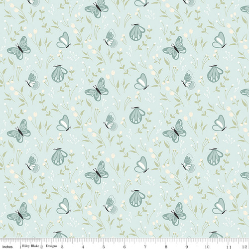 Daybreak 11621M Seafoam Butterflies Riley Blake | Mysite