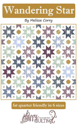 Happy Quilting WANDERING STAR Fat Quarter Quilt Pattern | Mysite