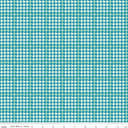 Enchanted Meadow 11554A Azure Houndstooth Riley Blake | Mysite