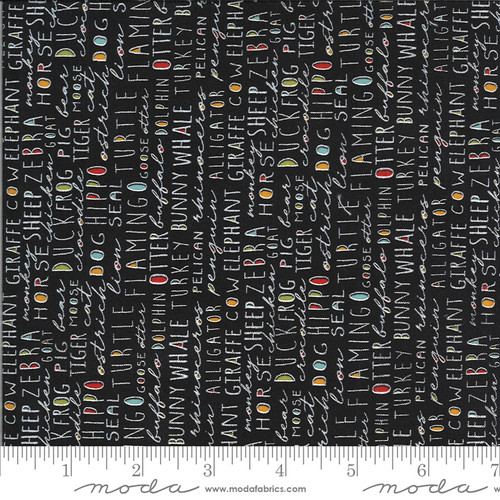 Animal Crackers 5804 16 Black Cursive Moda Sweetwater | Mysite