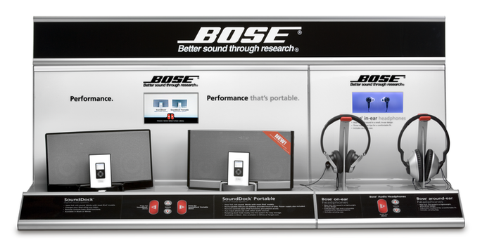 BOSE High-End Audio Equipment Displays | Design Phase