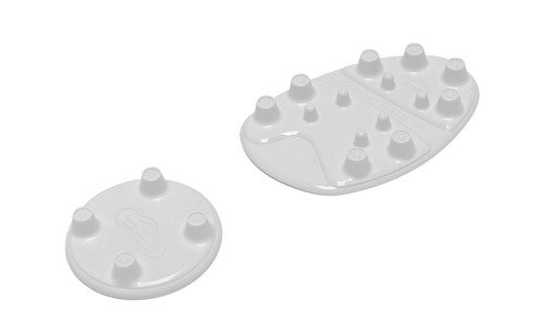 White Cleat - Rounded | Custom Cleats