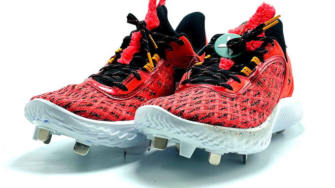 Under Armour Curry Flow 9 'Elmo' | Custom Cleats