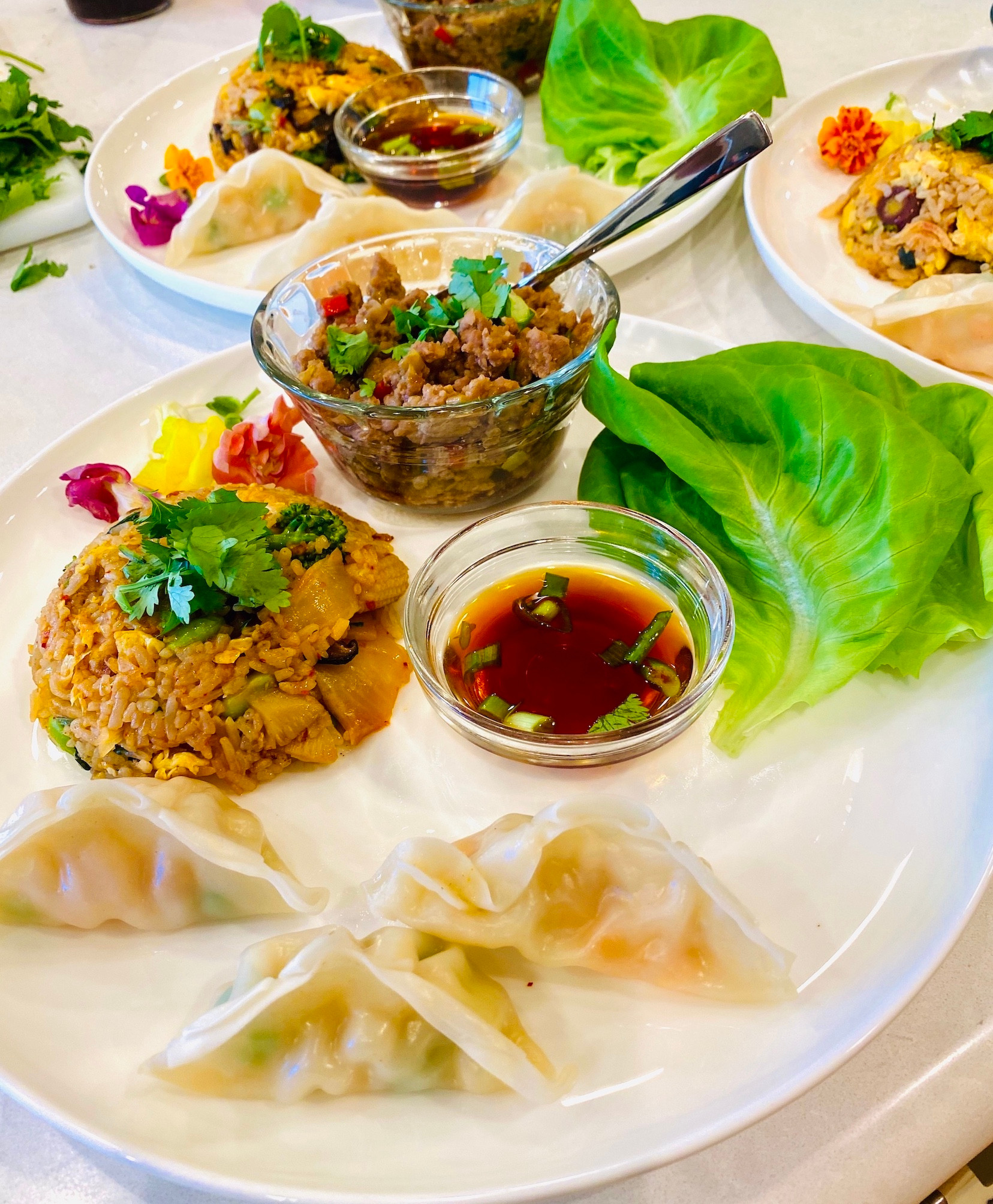 Dumpling Lettuce Cups