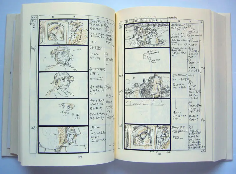 Howl's Moving Castle Studio Ghibli Storyboard Collection (14) | Acervo ...