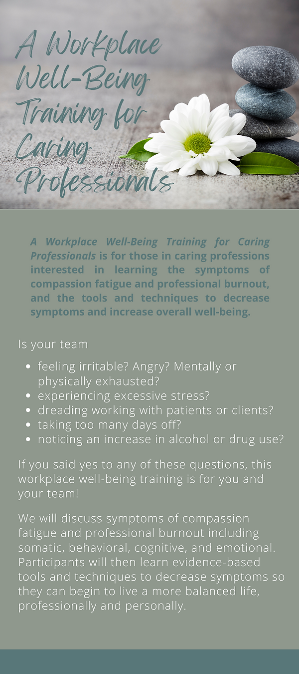 Well-Being Training | Susan Curtis Therapy