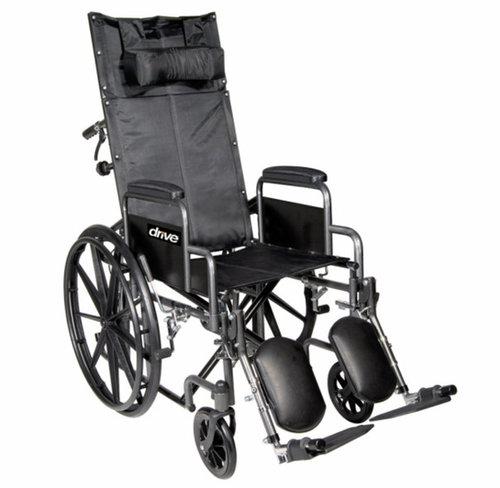 DRIVE SSP18RBDDA Silver Sport Full-Reclining Wheelchair | Precise Medical