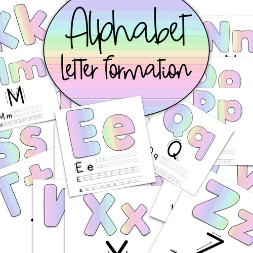 Alphabet Formation Poster Cards and Worksheets | Diamond Education Hub