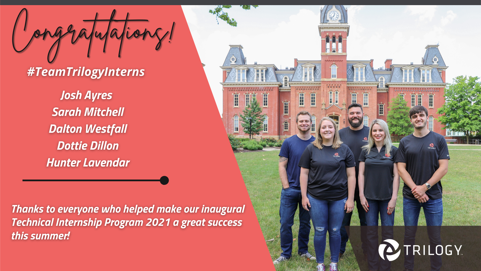 Trilogy Innovations Summer Internship 2021 Success Story!