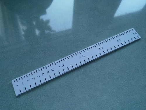 Braille 30cm Ruler - White | mysite