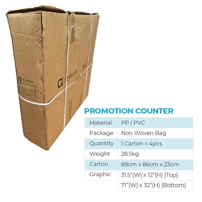 PVC Promotion Counter / Sampling Booth / Portable Counter Free Design ...