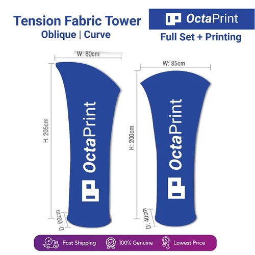 Tension Fabric Tower Full Set + Custom Printing | OctaPrint