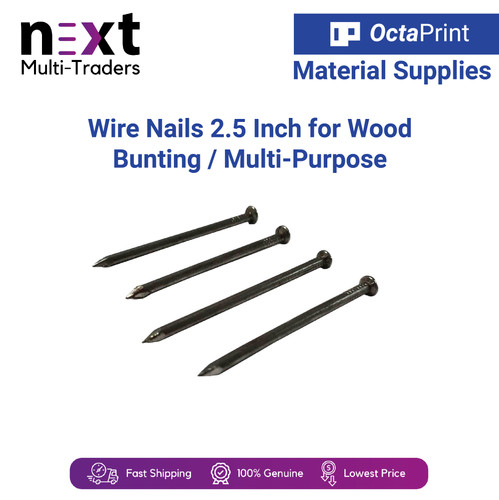 Wire Nail 2.5Inch 12kg Carton for Wood | OctaPrint