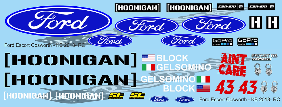 RC 1/10 Decals Rally Liveries Stickers Sets | RC Decals