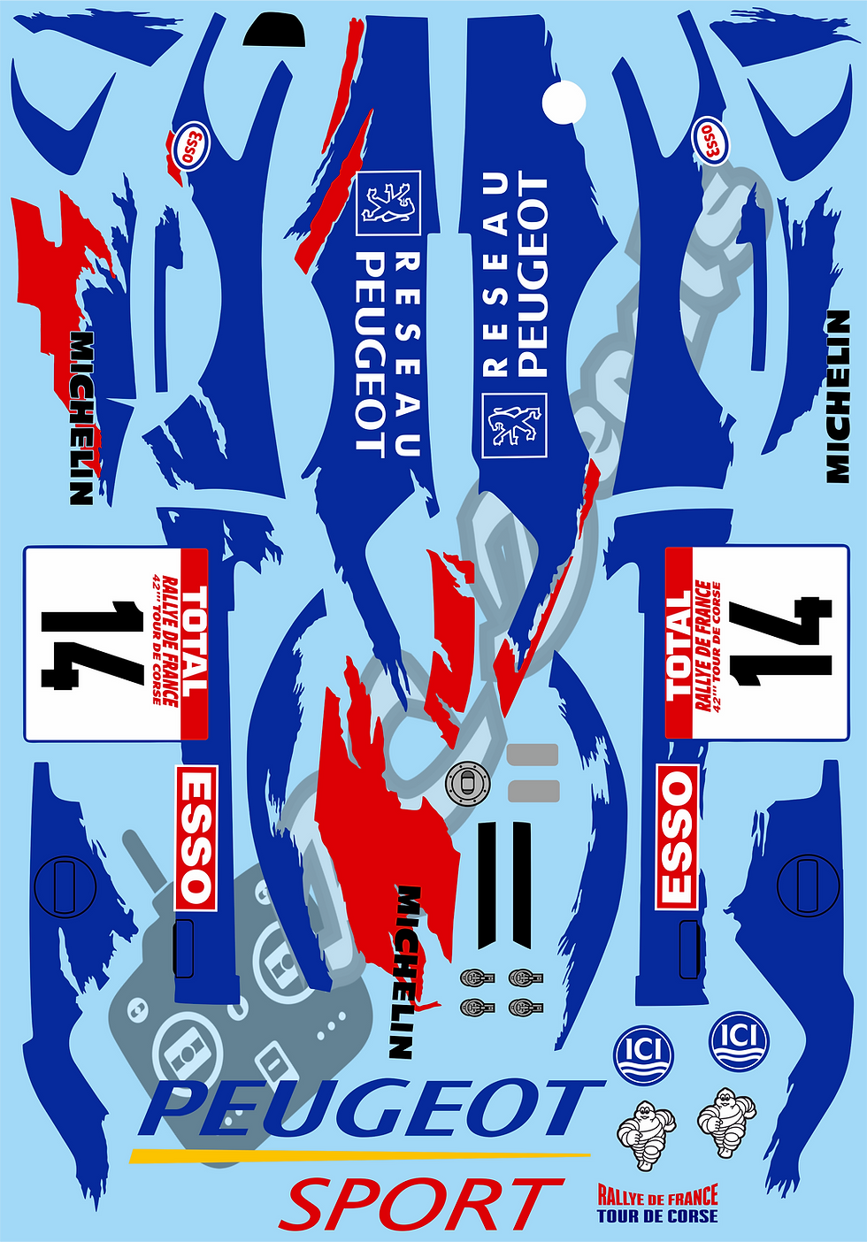 RC 1/10 Decals Rally Liveries Stickers Sets | RC Decals 2/2