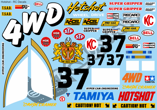 Vintage Hotshot Decals | rcdecals