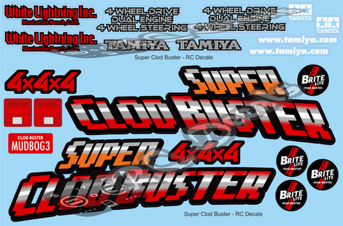 1/10 Super Clod Buster Black Edition | rcdecals