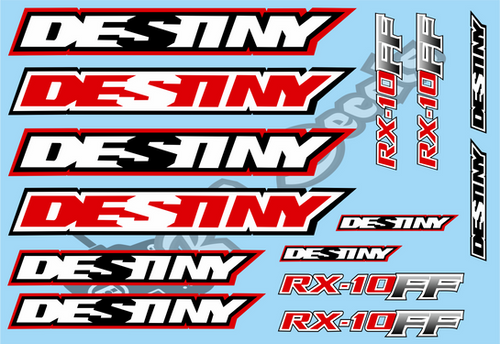 Destiny RX-10 Decals | rcdecals