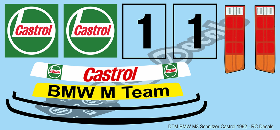 RC 1/10 Decals Touring Cars Liveries Stickers Sets | RC Decals