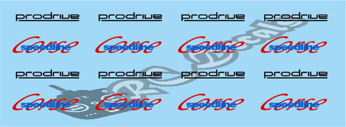 1/10 Rally Car Tyres Decals - Cores Speedline | rcdecals