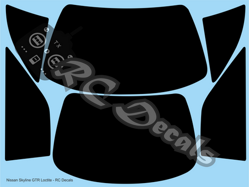 Nissan Skyline GTR R33 1995 - Window Masks | rcdecals