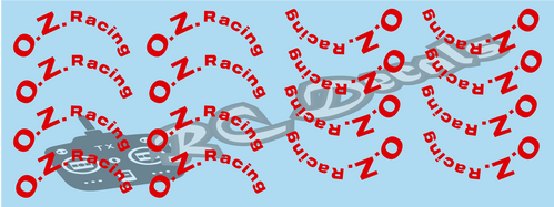 1/10 OZ Racing V2 Wheel Stickers | rcdecals