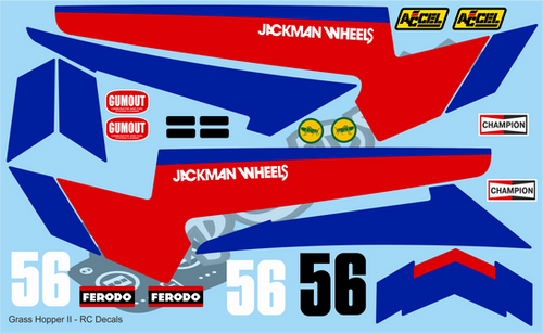 Vintage 1/10 The Grasshopper II Decals | rcdecals