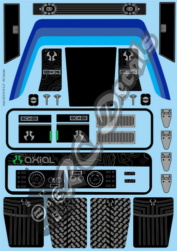 Axial 110 SCX10 Jeep Crawler | rcdecals