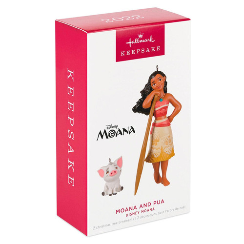Hallmark Keepsake Disney Moana and Pua Christmas Tree Ornaments, Set of ...