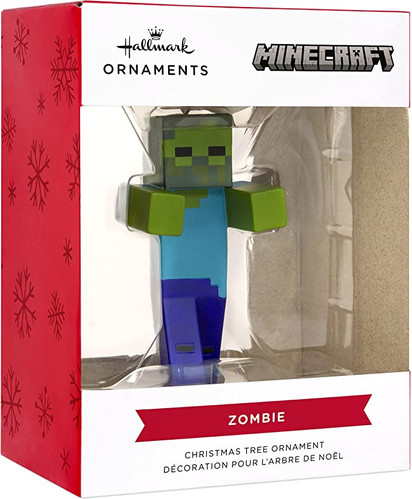 Hallmark Minecraft Zombie Christmas Tree Ornament | Pack It-n-Back It