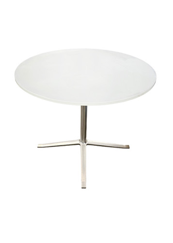 Round Clouded Glass Meeting Tables | ExecutiveLiquidation