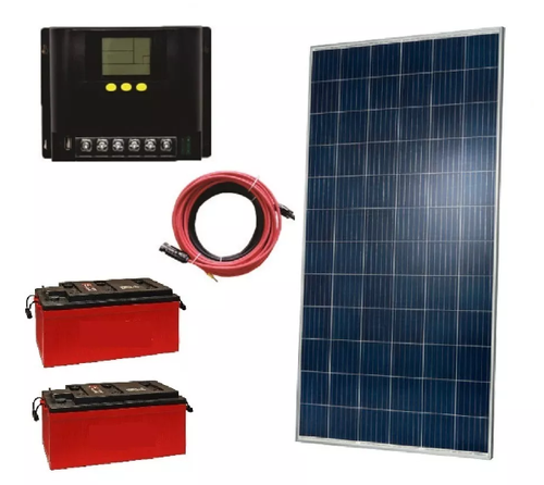 Kit Off Grid 2x Painel Solar 320w+ 2x Baterias 240ah + Controlador ...