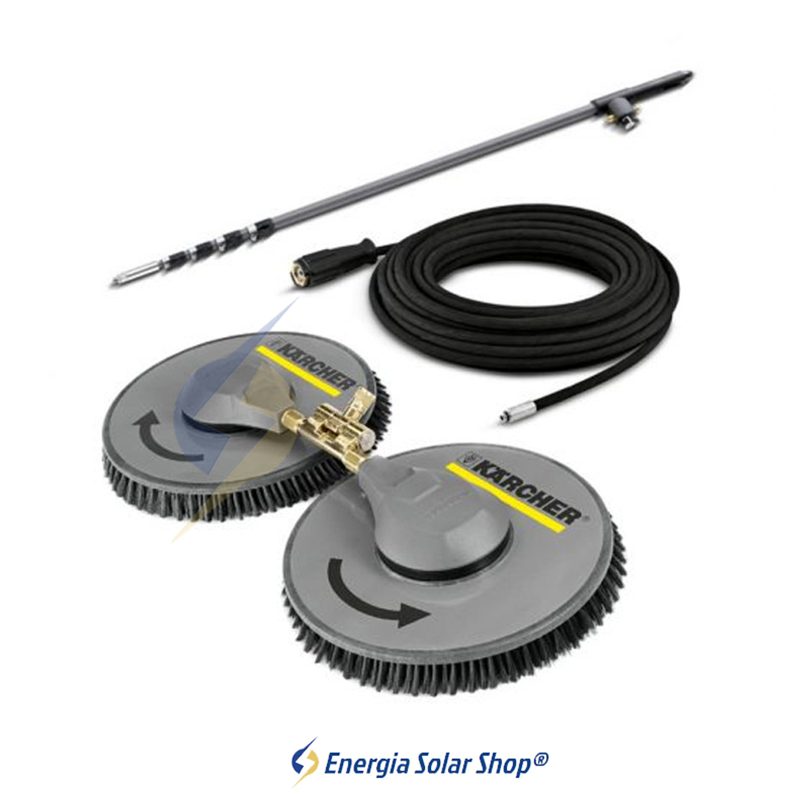 Kit Limpeza Karcher Sistema Fotovoltaico iSolar800 Escova, Lança ...