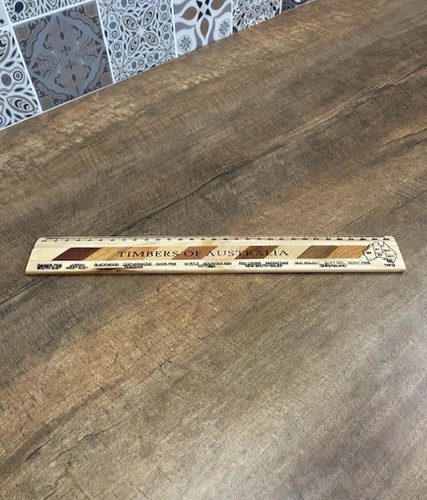Mixed Timbers Wooden Ruler | Tilba Treehouse