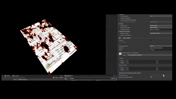 Burning Paper Effect using Unity Shaders