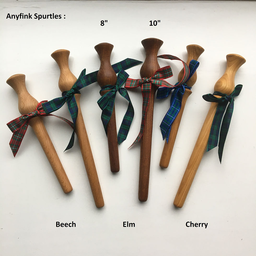 Handmade traditional Scottish Spurtle in Beech, Cherry or Elm | Anyfink