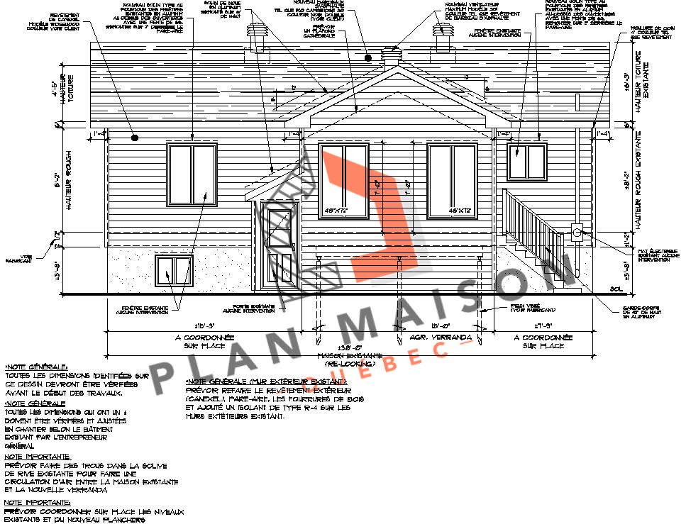 Schéma construction | Plan Maison Québec