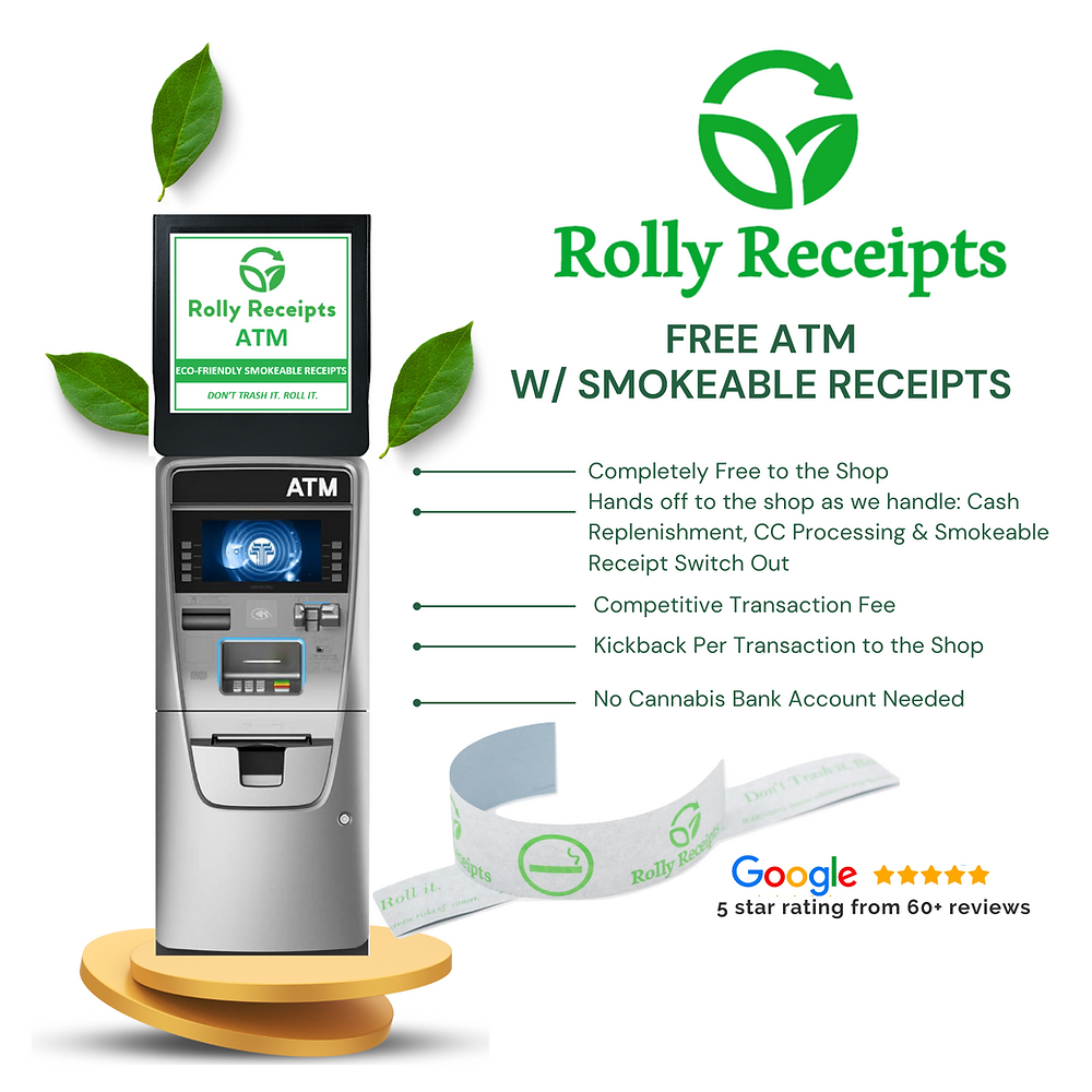 Rolly Receipts Smokeable Receipt Paper ATM Machine!