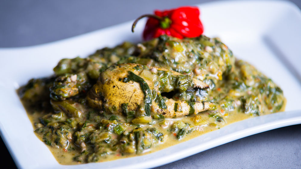 Trini Callaloo with Crab Recipe by Chef Jeremy Lovell