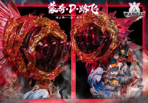 【READY STOCK】Warhead Studio - One Piece - Red Roc Luffy Resin Statue ...
