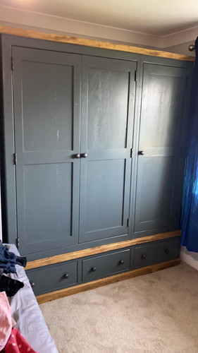Handmade Rustic Triple Wardrobe. Painted Bedroom Furniture. Any Size ...