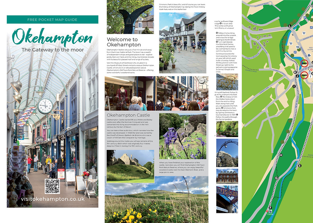 Okehampton Pocket Map Guide