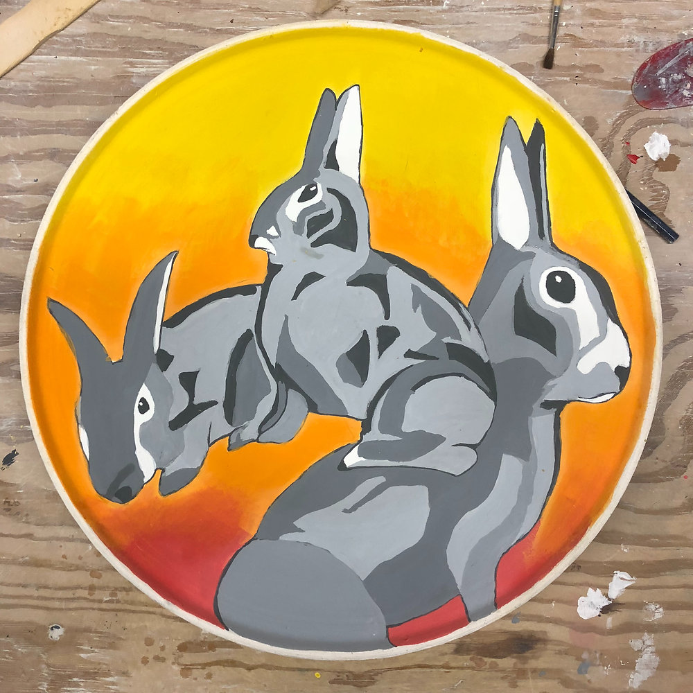 Rabbits, rabbits everywhere.