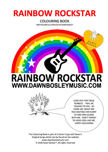 Rainbow Rockstar A4 Colouring Book with Lyrics | Theo The Yellow Bird