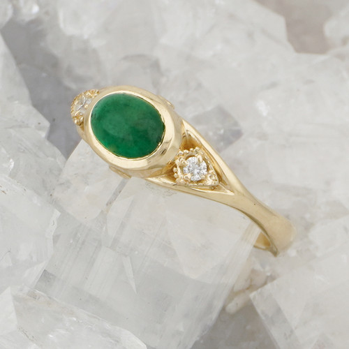 Emerald Cab Ring | GretzDesigns
