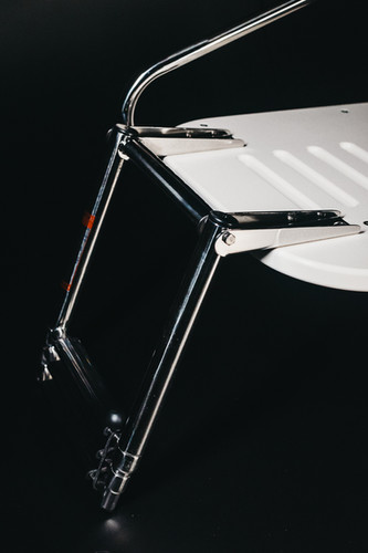 Telescoping "Pinchless" 3 Step Stainless Steel Boat Ladder | Plastic ...