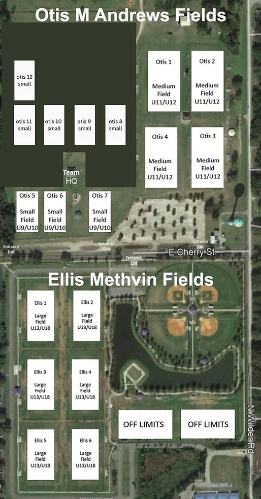 Tournament Field Map | Plant City FC Lancer