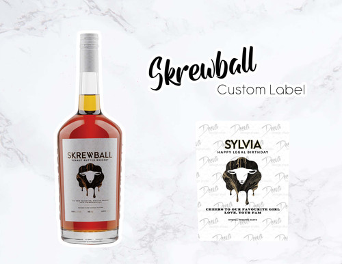 Skrewball Custom Sticker Label | Deeva Design Studio