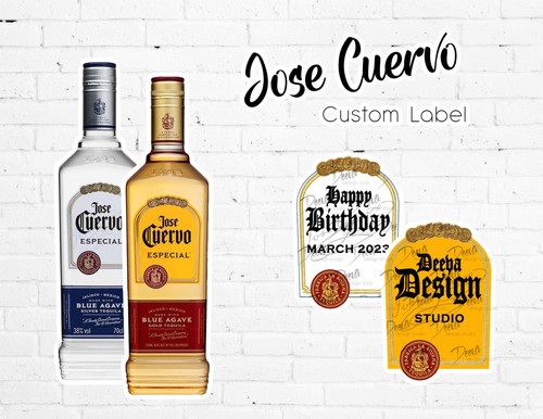 Jose Cuervo Custom Sticker Label | Deeva Design Studio